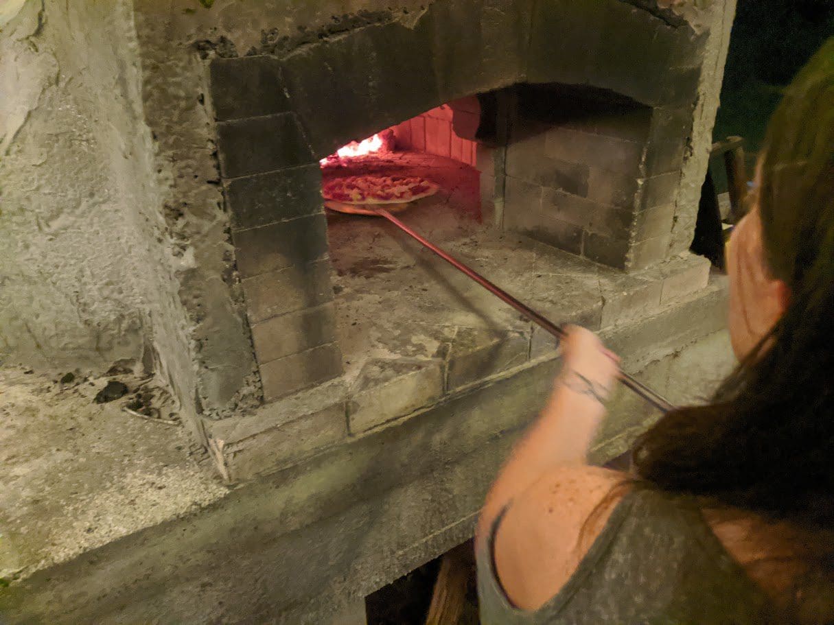 Wood fired pizza at Timber Creek Distillery - Timber Creek Distillery