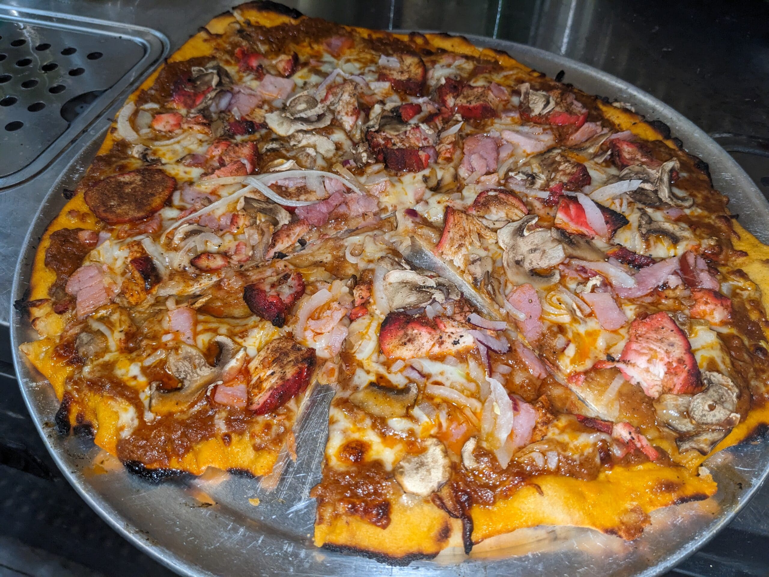Wood fired pizza at Timber Creek Distillery - Timber Creek Distillery